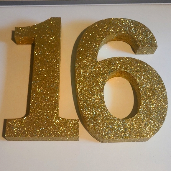 Other | Gold Block Numbers | Poshmark